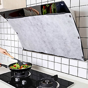 Kamonda Kitchen Ventilator Oil Filter Paper Grease Filters Paper Cooker Hood Filter Absorbing Paper White