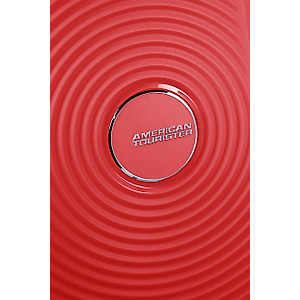 American Tourister Soundbox - Spinner Small Expandable Hand Luggage, 55 cm, 41 liters, Red (Coral Red)