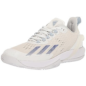adidas Women's Adizero Cybersonic Sneaker, White/White/Halo Blue, 7.5