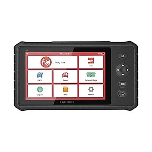 LAUNCH OBD2 Scanner Gear Scan Plus Diagnosis Scanner, 26 Reset Functions All Systems Car Diagnostic Scan Tool, 7" Touch Screen Scanner, One-Click I/M Readiness/Battery Voltage Test/1 Year Free Update