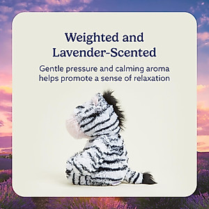 warmies Microwavable & Weighted Stuffed Animals, Zebra - Heated Stuffed Animal Plushie for Warmth & Comfort - Cute Soft Plush Toys for Adults & Children (Boys, Girls, Babies & Toddlers)