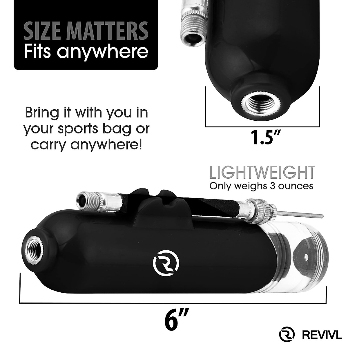 Ball Pump for Sports Balls - 5 Needles - Basketball Pump, Soccer Ball Pump - Air Pump for Balls, Volleyball, Football Accessories Equipment - Hand Pump for Inflatables - Never Lose Pin with Holder