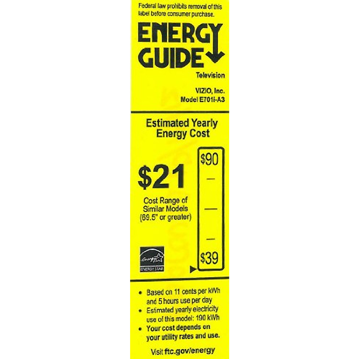 VIZIO E701i-A3 70-inch 1080p 120Hz Razor LED Smart HDTV