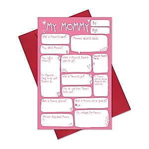 Ogeby Cute Mothers Day Card Gifts from Daughter, Funny Mother’s Day Card Gift for Mom, Lovely Birthday Card Gift for Mom