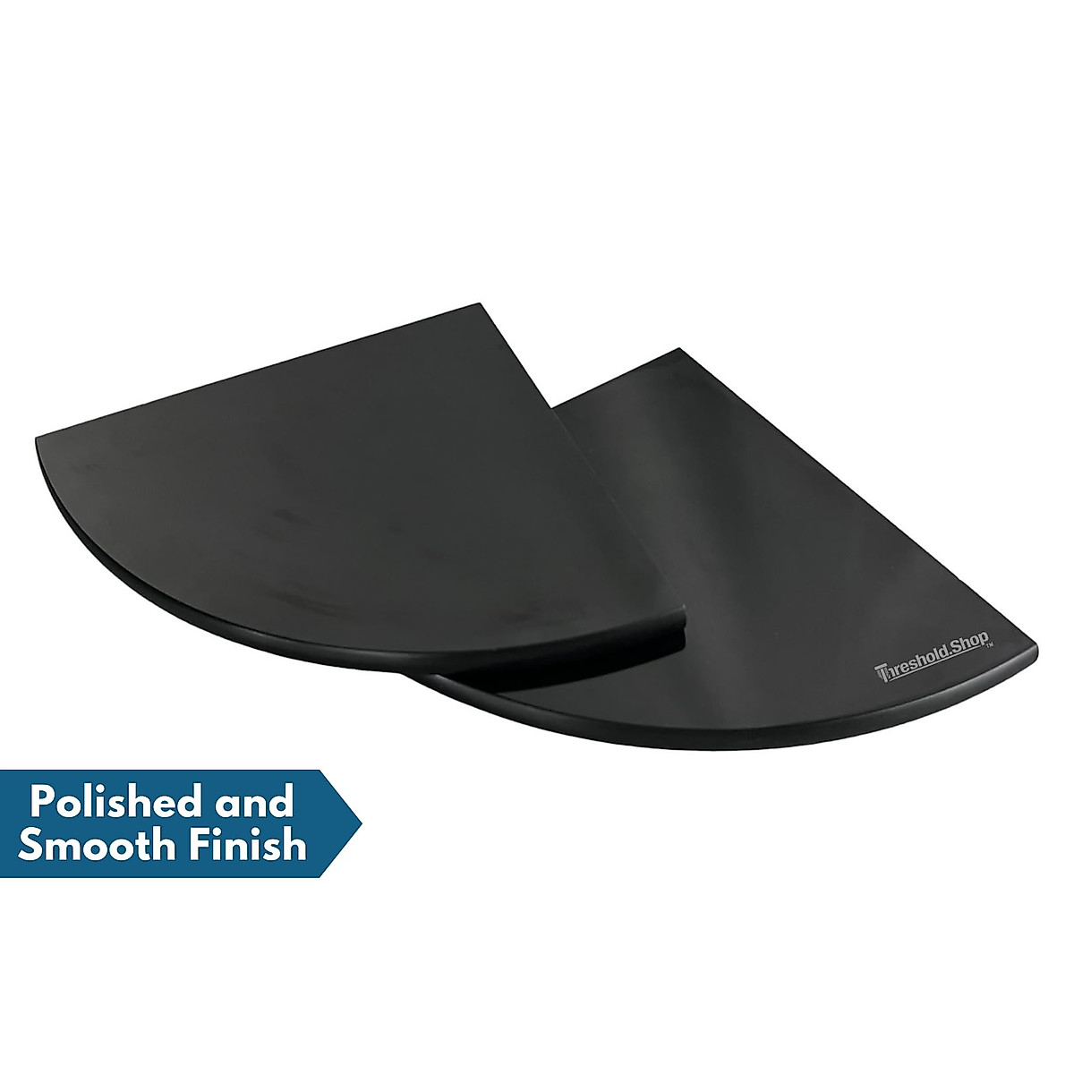 Threshold.Shop 9 Inch Super Black Engineered Marble Corner Shower Shelf Bathroom Caddy, Wall Mounted Shower Shelf, Classic Flatback Design (2)