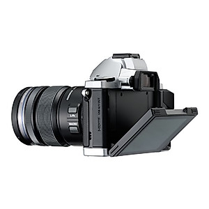 Olympus OM-D E-M5 16MP Live MOS Interchangeable Lens Camera with 3.0-Inch Tilting OLED Touchscreen and 12-50mm Lens (Silver) - International Version (No Warranty)