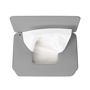 Ophobay Baby Wipes Dispenser, Baby Wipes Case Holder Keeps Diaper Wipes Fresh Wipe Container with Seal Design Grey