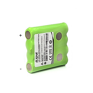 elxjar (2-Pack) 4.8V 700mAh Ni-MH Battery Replacement for Cisco GA-cm, FA-NICD, Cobra FA-BP FA-CK GA-cm GA-CR GA-CT IXNN4002A, EMSI iFlex-MT Plus