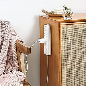 ZUICC 4PCS Self-Adhesive Desktop Socket Fixer,Self Adhesive Power Strip Holder,Plug-in Socket Fixer Bracket Stand,Punch-Free Wall-Mounted Power Strip Holder Mount,Power Strip Wall Mount Fixator