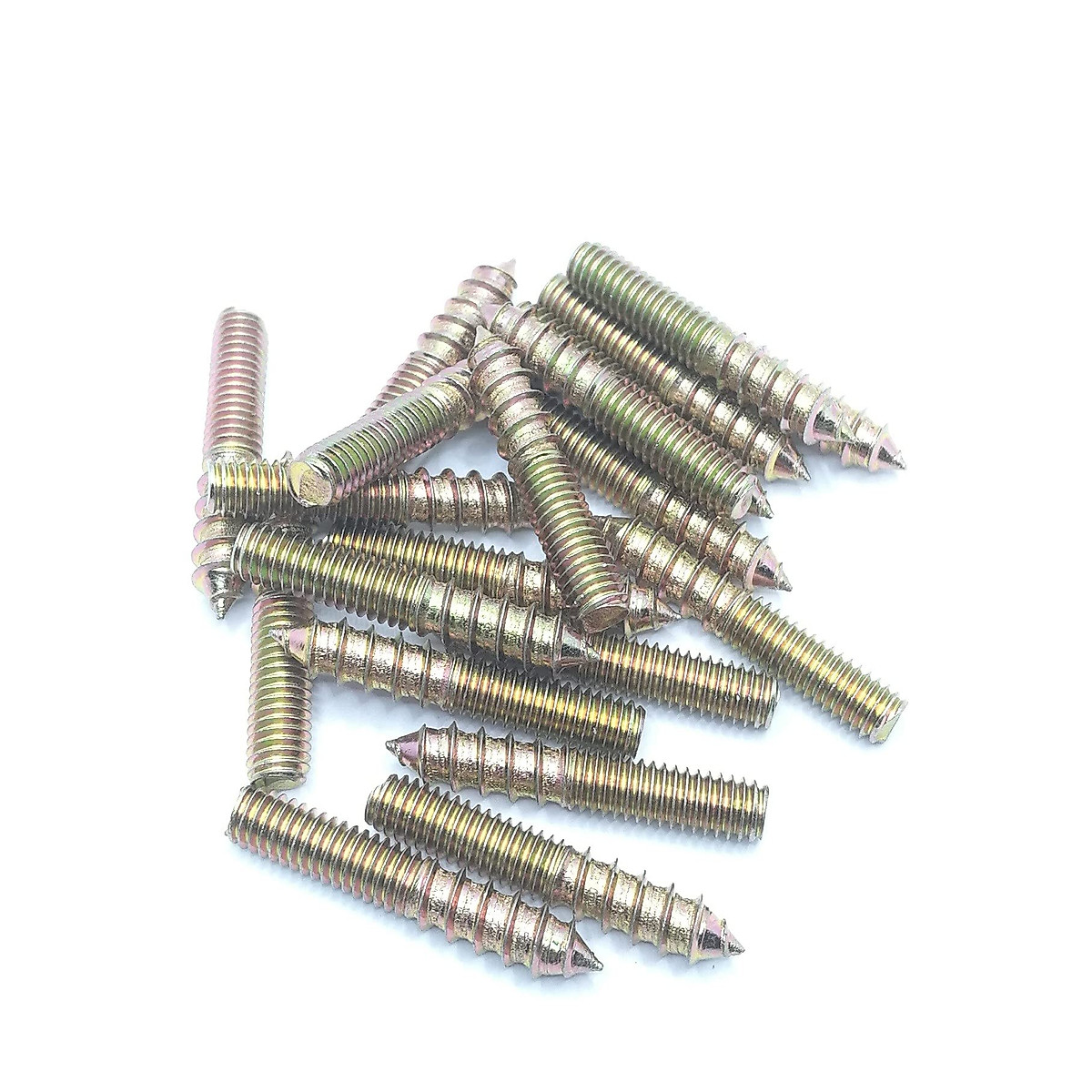 Hanger Bolt M6x35 Double Headed Bolt Self-Tapping Screw for Furniture 20Pcs