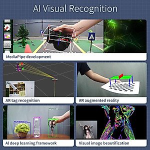Yahboom AI Robotic Car Chassis kit Autopilot Training Ackerman Structure Learning Teaching Research Python Programming ROS Adults (R2L Standard Ver without Jetson Nano)