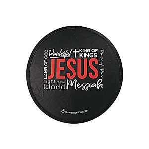 Swanson Christian Products - Parlor and Church Foldable Hand Fan - Modern Style - Names of Jesus - (Package of 6)