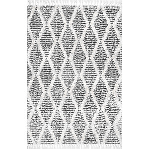 nuLOOM Sheree Transitional Shag Area Rug, 7' 10" x 11', Grey