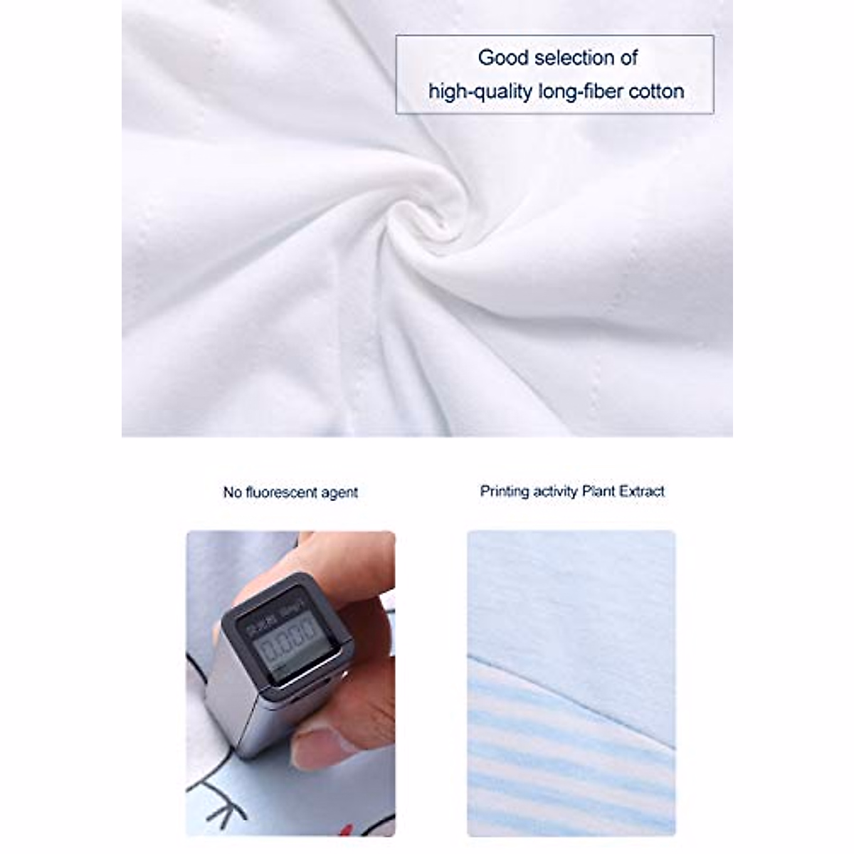 Happy Cherry Baby Winter Wearable Blanket Safe Comfy Cotton Sleeping Sack Thicken Wide Hem Cartoon Romper