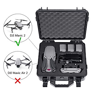 Smatree 13.4L Hard Carrying Case Compatible for DJI Mavic 2 Pro/Mavic 2 Zoom Fly More Combo(Upgrade Edition), Waterproof Hard Case for DJI mavic 2 pro/Zoom and Accessorie(Not fit for Smart Controller)