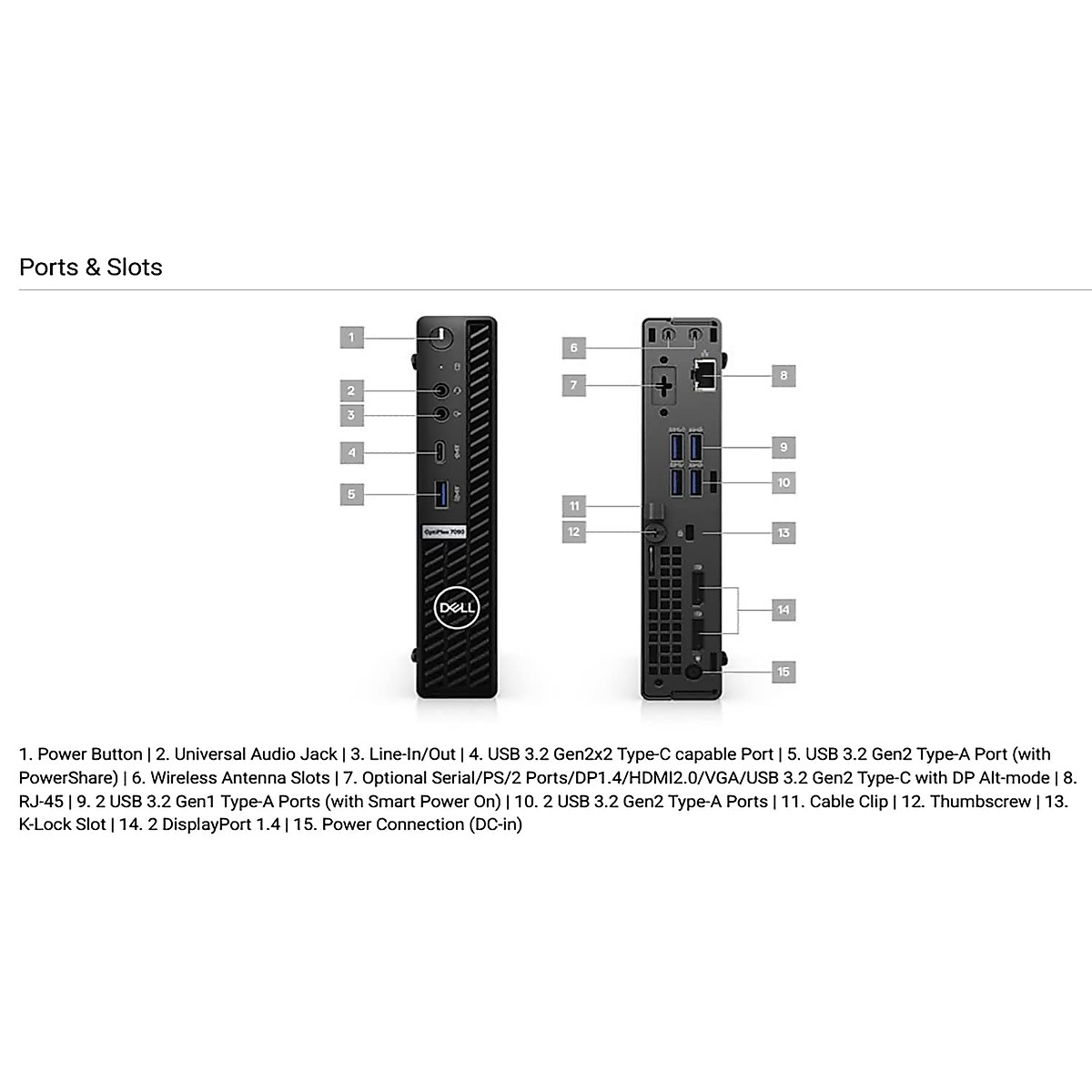 Dell OptiPlex 7090 MFF Business Micro Desktop Computer, Intel Octa-Core i9 11900 Up to 5.2GHz, 16GB DDR4 RAM, 1TB PCIe SSD, WiFi 6, Bluetooth 5.1, Windows 11 Pro