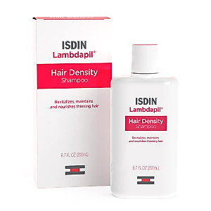 ISDIN Lambdapil Hair Loss Shampoo, Revitalizes and Nourishes Thinning Hair for Fuller Thicker Hair, 6.7 Fl Oz
