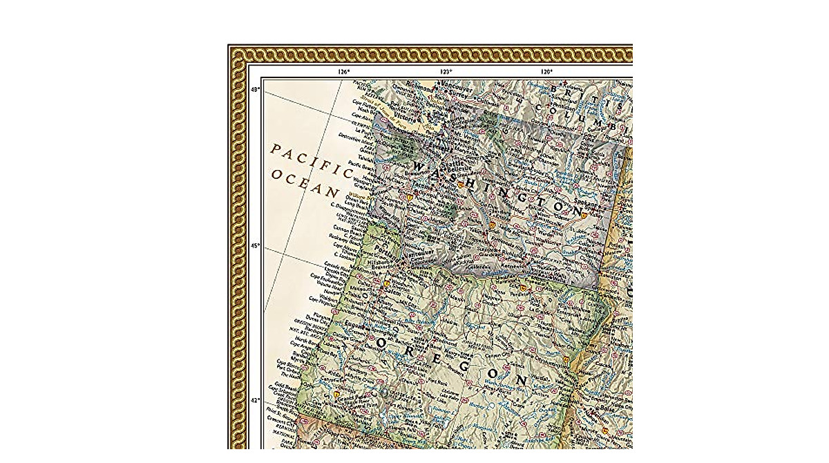 National Geographic Executive US Wall Map (36 x 24 in)