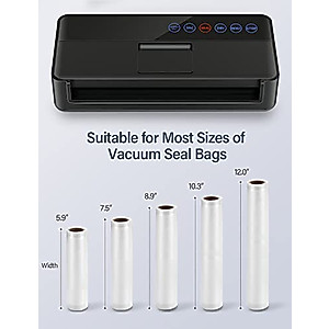 Vacuum Sealer Machine, Food Vacuum Sealer, (95Kpa)Space Saving Vacuum Sealers, With Sealer Bags Seal Food Storage,Dry Moist food Modes, LED Indicator Lights