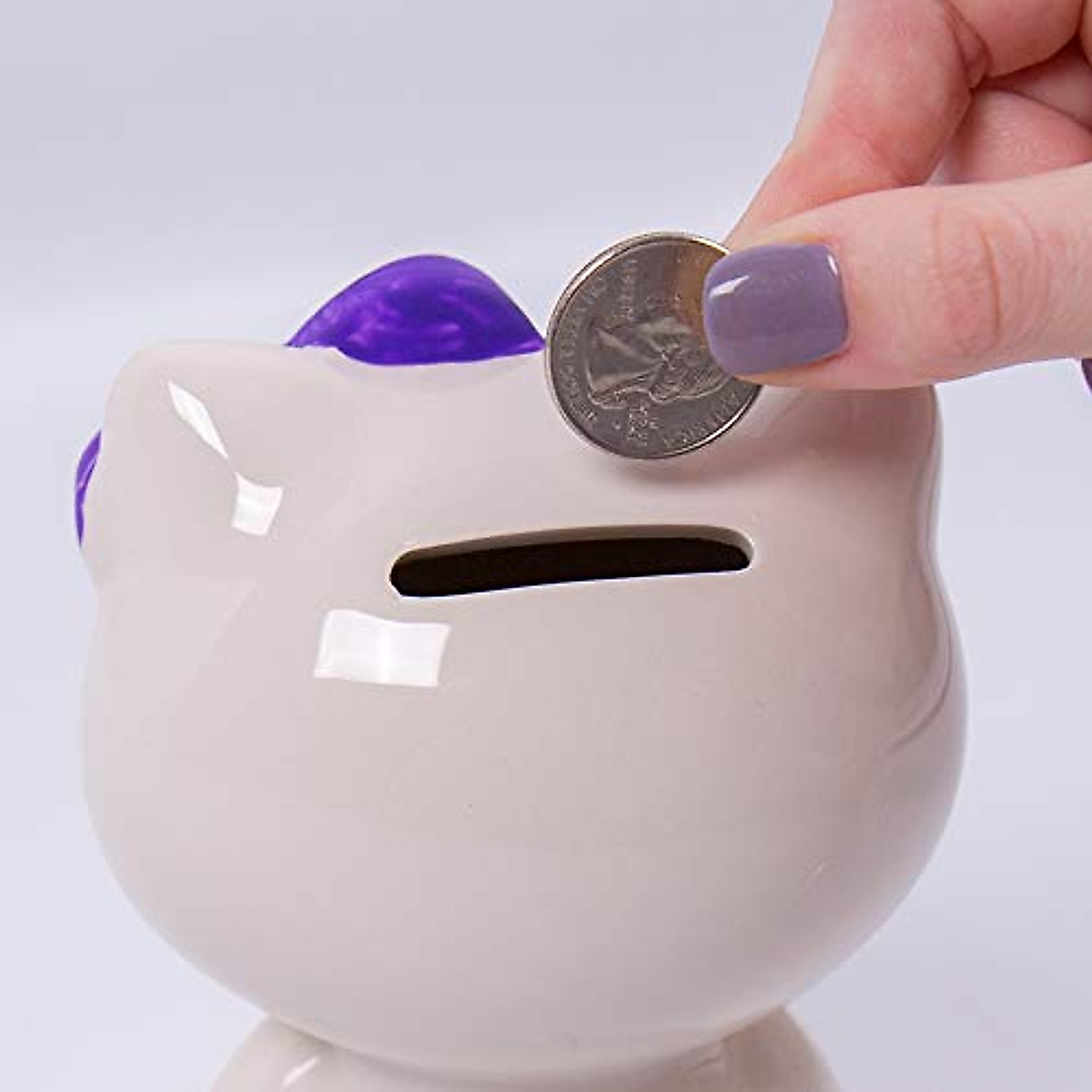 Horizon Group USA Hello Kitty Paint Your Own Piggy Bank, DIY Coin Bank for Kids, Multicolor