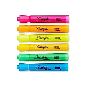 SHARPIE Tank Style Highlighters, Chisel Tip, Assorted, Box of 12