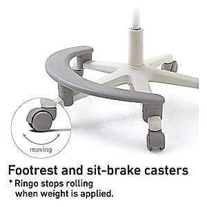 SIDIZ Ringo Kids Desk Chair : Ergonomic Kids Chair with Footrest, 4-Step Growing Function, Adjustable Seat Height, Sit-Locking Casters, Swivel Type Kids Chair (Lavendar Blue Chair)