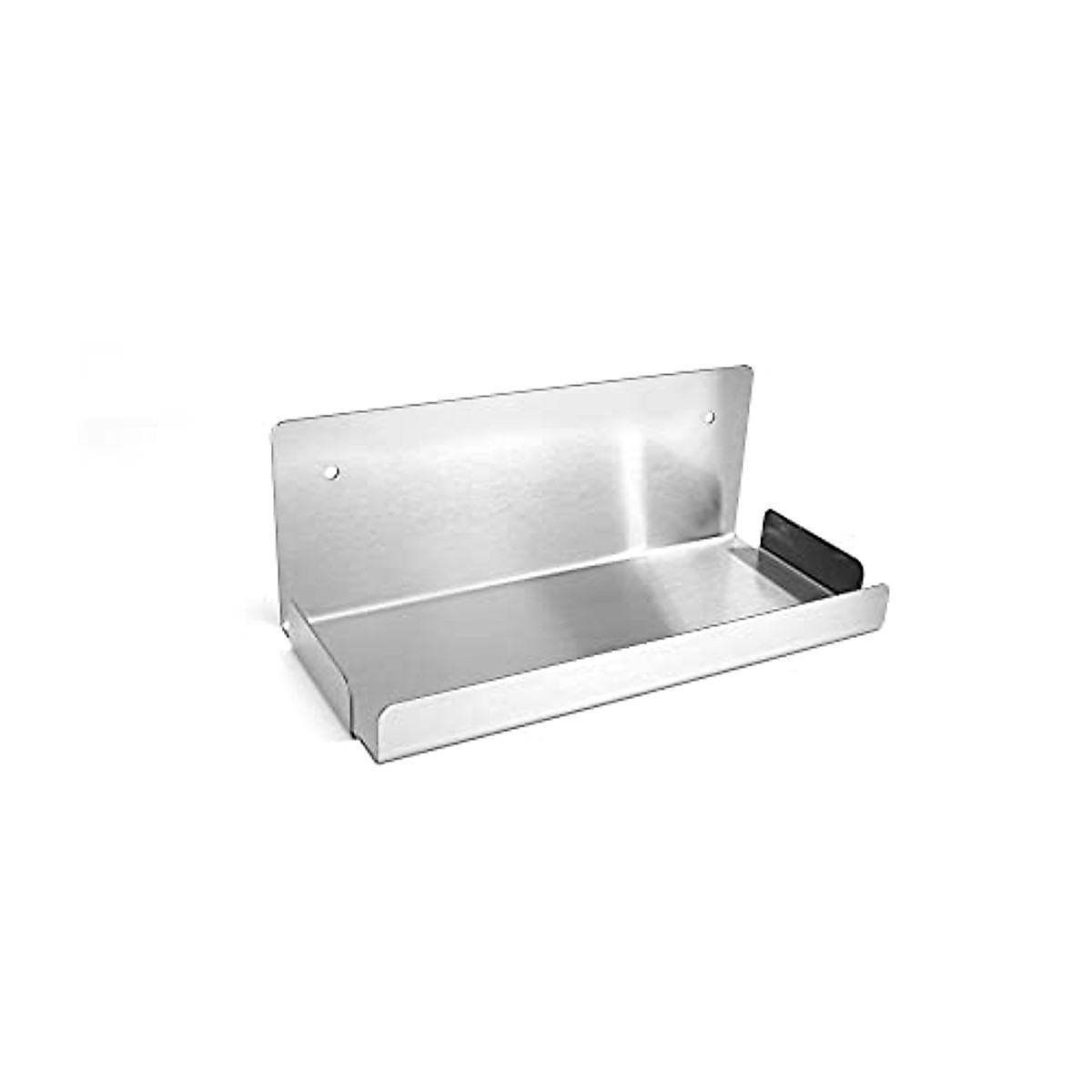 Deco Gables Designs 3 Modern Brushed Stainless Steel Spice Racks Floating Wall Shelf Hanging Durable Polished Solid Metal for Home Kitchen Dining Room with Mounting Hardware 10 Inches Wide Set of 3