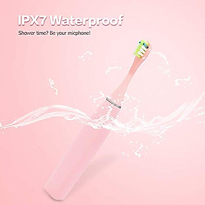 MICESHU Kids Electric Toothbrush, Soft Sonic Tooth Brush Powerful Cleaning with 3 Modes for Children Boys and Girls Age 3+, Waterproof for Shower (Pink)