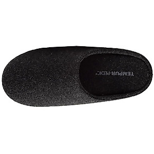Tempur-Pedic Mens Zander Scuff Casual Slippers Casual - Black - Size 11 D