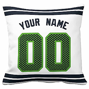 ANTKING Throw Pillow 2 Packs Custom Any Name and Number for Men Youth Boy Gift