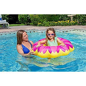 Poolmaster Flower Swimming Pool Baby Float Rider, Yellow
