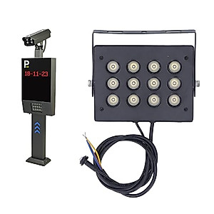 Natudeco LED Parking Lot Light Adjustable Lighting Angle Parking Lot Lamp Light Sensing Function Parking Lot Barrier Light for Roadways Driveways