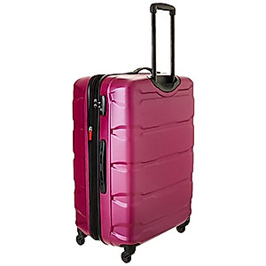 Samsonite Omni PC Hardside Expandable Luggage with Spinner Wheels, Radiant Pink, Checked-Large 28-Inch