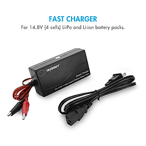 Tenergy Universal Fast Smart TLP3000 1.5A Charger for Li-Ion/Li-Polymer Battery Pack (14.8V 4 Cells) - UL Approved
