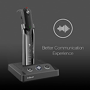 Global Teck Worldwide Yealink WH63 Mono Convertible UC Headset Bundle, Connects to Desk Phone, PC,Mac, Softphones - Works with Teams, Zoom, RingCentral, 8x8, Vonage, GTW Microfiber Included