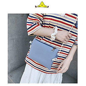 4Pcs Cute Backpack Set with Pins Pandent Kawaii Ita Bags Supplies Bookbag Aesthetic Back to School Stationary Accessories (Blue)