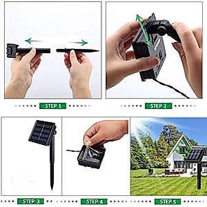 Solar Net Lights Outdoor Mesh Lights Waterproof with 8 Lighting Modes, Auto On/Off, 200 LED Starry Fairy String Lights Backyard Patio Twinkling Lights Wall Roof Wedding Party Decor(9.8ftx6.6ft,White)