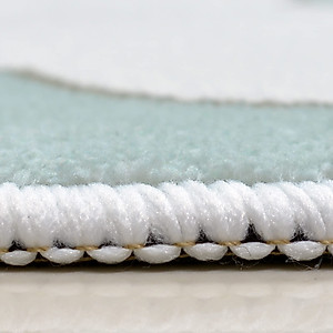 TEALP Kids Rugs 4Ft Large Round Play Mat Cute Cat Baby Crawling Mat Circle Children Rug for Nursery Decor Soft Floor Carpet for Living Room Washable Bedside Rug for Kids Bedroom Cute Cat Theme Decor