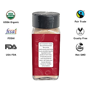ADI USDA Certified Organic Onion Powder, For Seasoning & Cooking - 2.1 oz