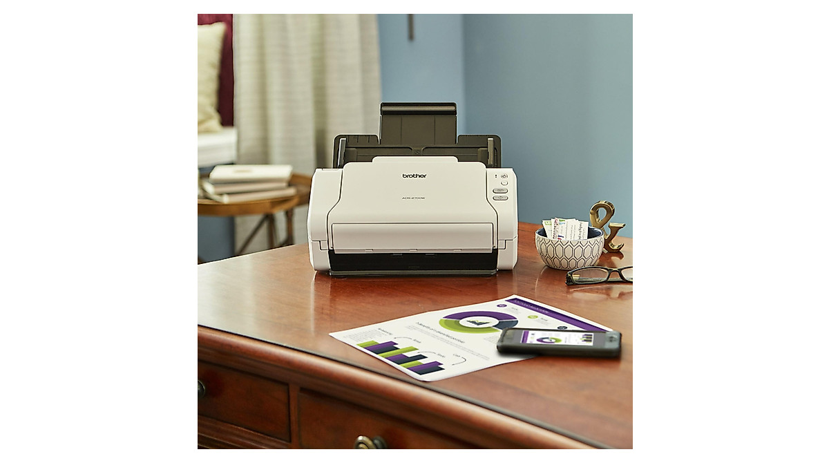 Brother ADS-2700W Wireless Desktop Scanner with Touchscreen