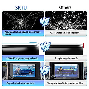 SKTU 2023 Toyota RAV4 Screen Protector 2023 RAV4 Screen Protector 8 Inch Navigation Display Tempered Glass Toyota RAV4 2023 Screen Protector 9H Hardness HD Clear Toyota RAV4 2023 Accessories 2023 Toyota RAV4 8'' GPS Touch Screen Protector for Toyota RAV4