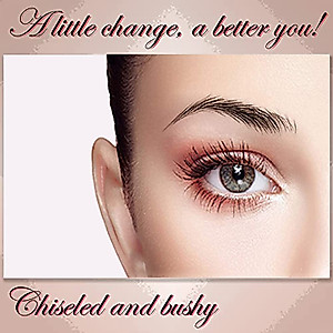 DAGEDA Brown 40 Pairs 4 PC 4D Eyebrow Transfers Stickers, Long Lasting Natural Waterproof Bionic Eyebrow Water Transfer Tattoo Eyebrow Sticker For Woman Man Makeup Tool（#ZX-008）