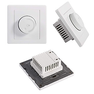1Pcs Home Wall Led Dimmer Switch Dimmer Switch Merross Mounted Rotary Knob Lamp Brightness Controller Panel Dimmer Switch New