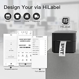 iDPRT Bluetooth Thermal Label Printer Super Quick Address Label Printer, 1"-3.15" Width Wireless Label Maker with APP for Barcode, Address, Mailing etc, Support Windows, Mac, iOS& Android