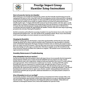 Prestige Import Group Milano Countertop Display Cigar Humidor with 4 Glass Sides & Angled Trays - Up to 125 Cigar Capacity - Finish: Dark Mahogony