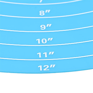 ShanLily Round Silicone Baking Mats For 12 Inch Cake Pan, Food Grade, Non-Stick, Reusable Silicone Mat For Baking Pan For Bread/Tortilla/Pastry