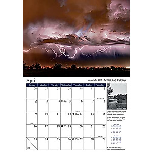 Colorado 2023 Scenic Wall Calendar by Grant Collier (13.5" x 9.75")