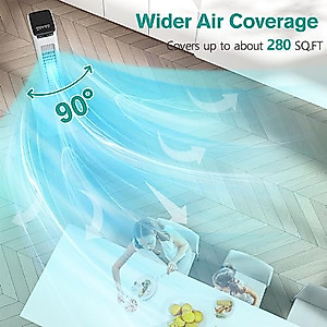41'' Portable Air Conditioners, 3-1 Evaporative Air Cooler w/Remote, 15H Timer, 90° Swing, Portable AC with 1700ML Water Tank, 8 Ice Boxes, 3 Modes 3 Speeds Cooling Tower Fan For Room Home Office