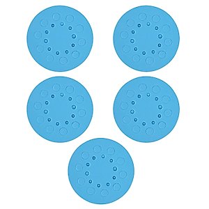HAOHIZE Round Foam Test Tube Rack,5pcs Round Foam Test Tube Rack Easy Removal Reusable Floating Centrifuge Tube Holder for 0.2ml 0.5ml 1.5ml 2ml Test Tubes (Blue 20 Holes)