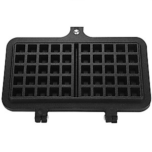 Cast Iron Waffle Maker, Non-stick Aluminum Stovetop Double Mini Waffle Baking Pan for Snacks Breakfast Dessert, 8.5 x 13.2inch Stovetop Belgium Waffle Iron Maker Waffle Pan Pie Maker Waffle Pan Pot